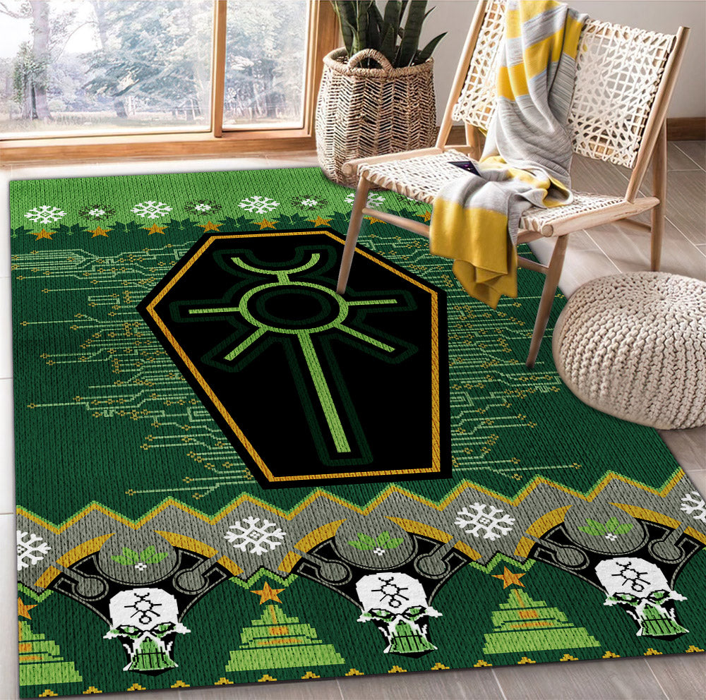 Warhammer 40k Christmas Green Christmas Rug Carpet Rug Home Room Decor ...