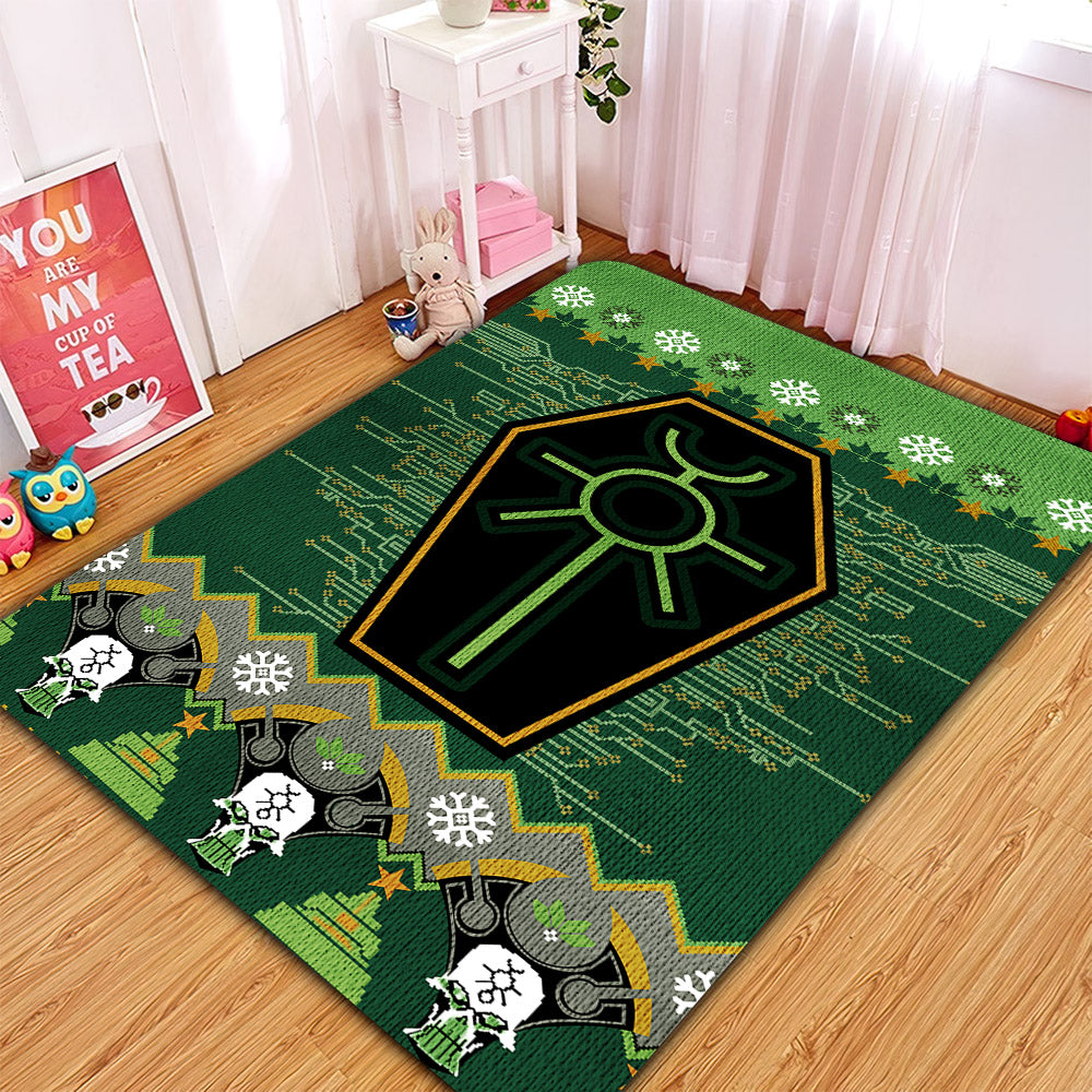 Warhammer 40k Christmas Green Christmas Rug Carpet Rug Home Room Decor ...